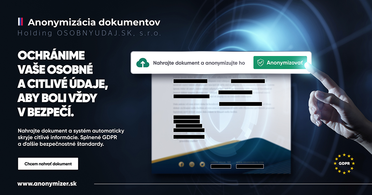 Anonymizácia PDF dokumentov | Nástroj na začiernenie údajov pre verejnú ...